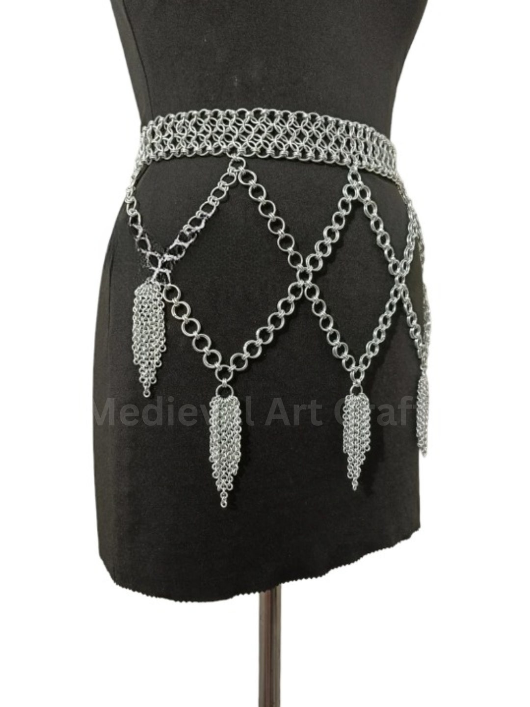 Chainmail Mini Skirt Swim Skirt Chainmaille Ornamental Belt Chainmail ...