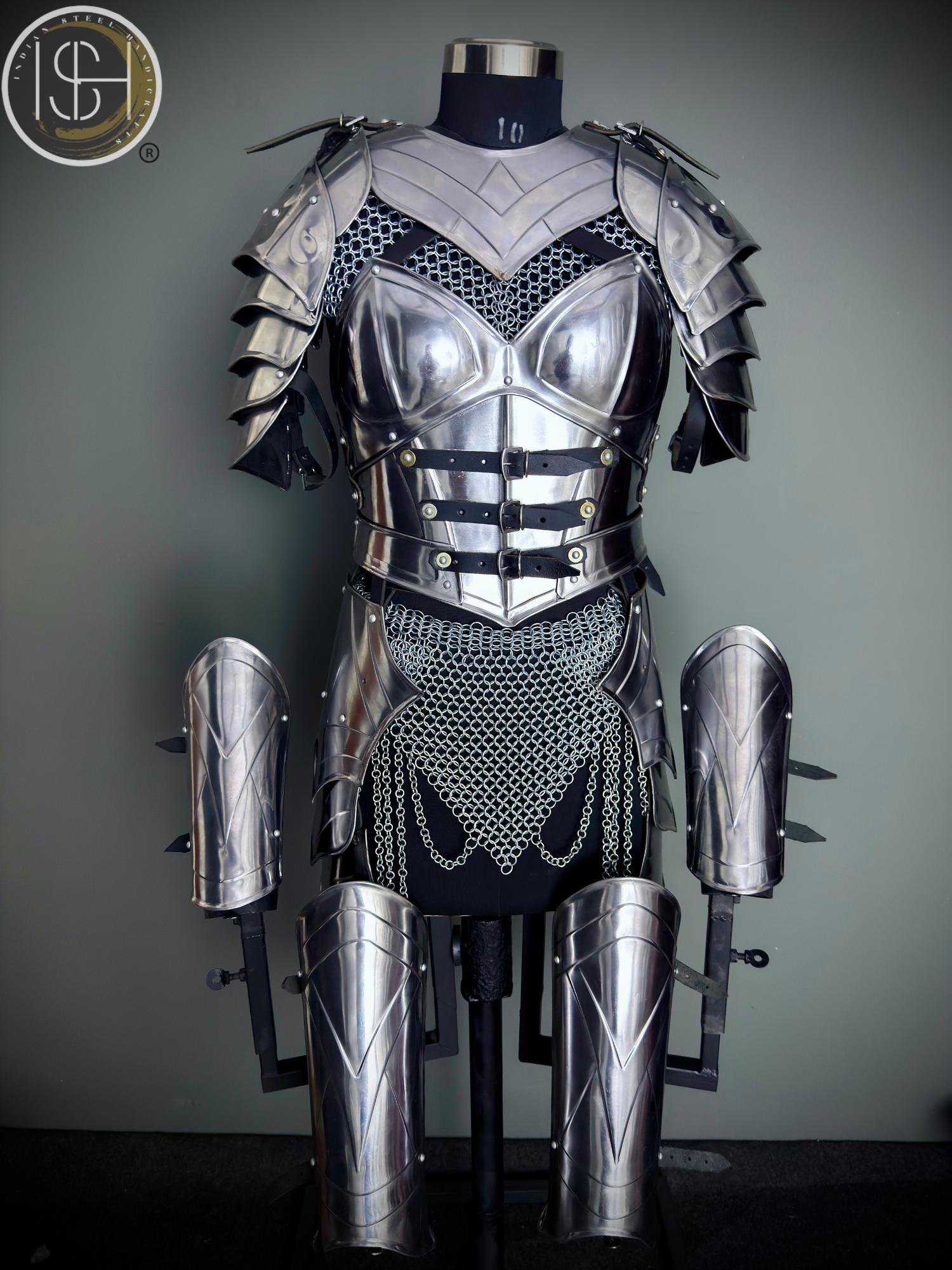 Medieval Knight Armor Set: Women's Fantasy SCA LARP Cosplay Costume - Etsy