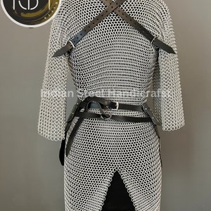 Female Knight Armor: Medieval Chainmail Costume, LARP Cosplay - Etsy