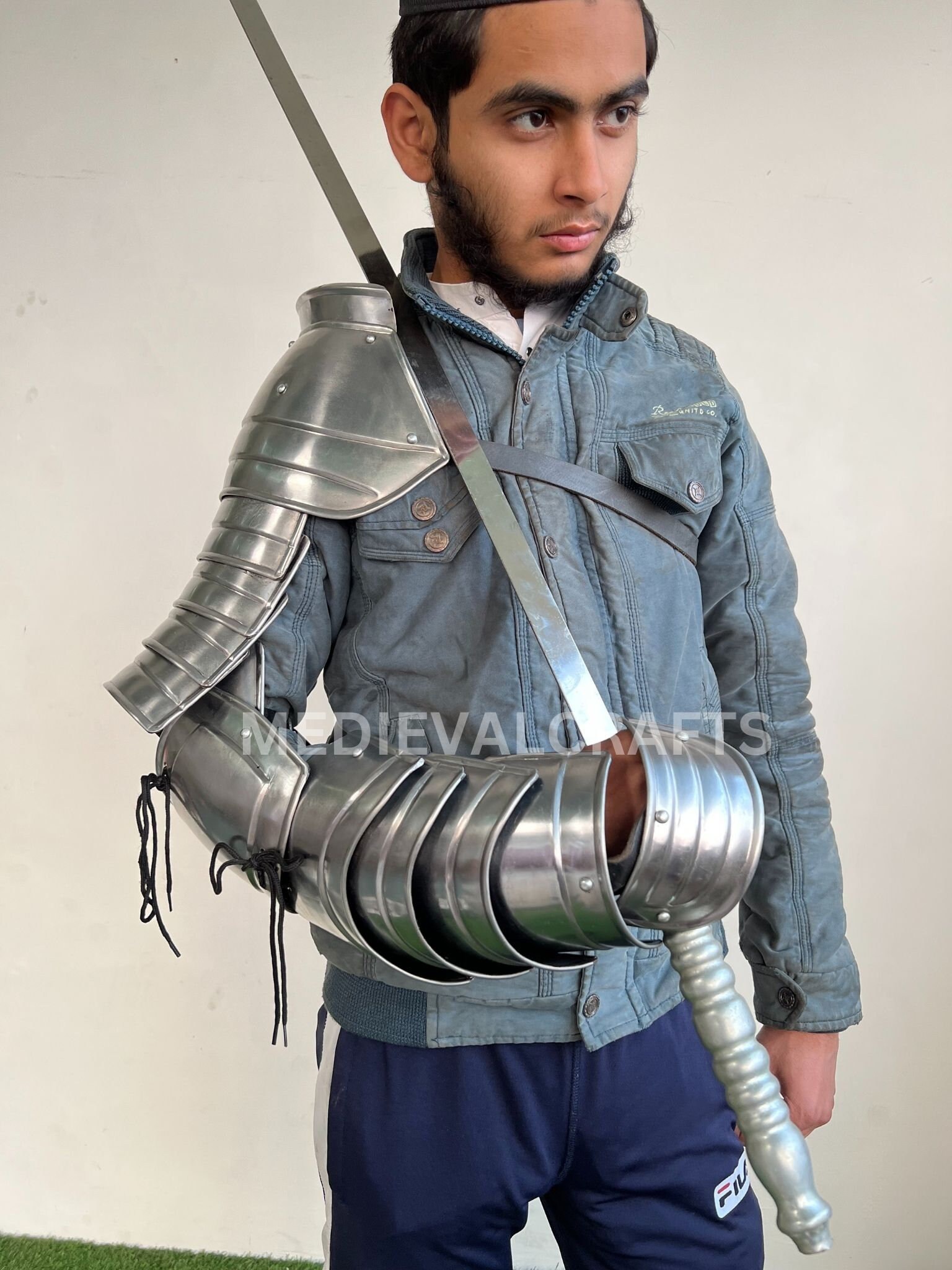 Medieval Knight Full Arm Bracer Armor Larp Armor Fantasy - Etsy