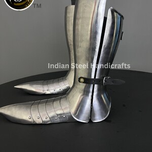 Medieval Knight Leg Guard, Sabaton Armor, Larp Armor, Cosplay Armor ...