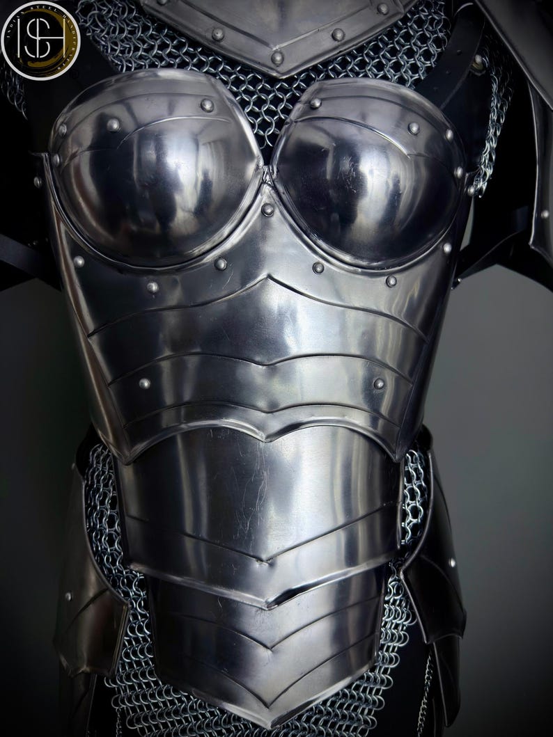 Brave Lady Knight Armor – Medieval Fantasy Costume for Cosplay & LARP ...