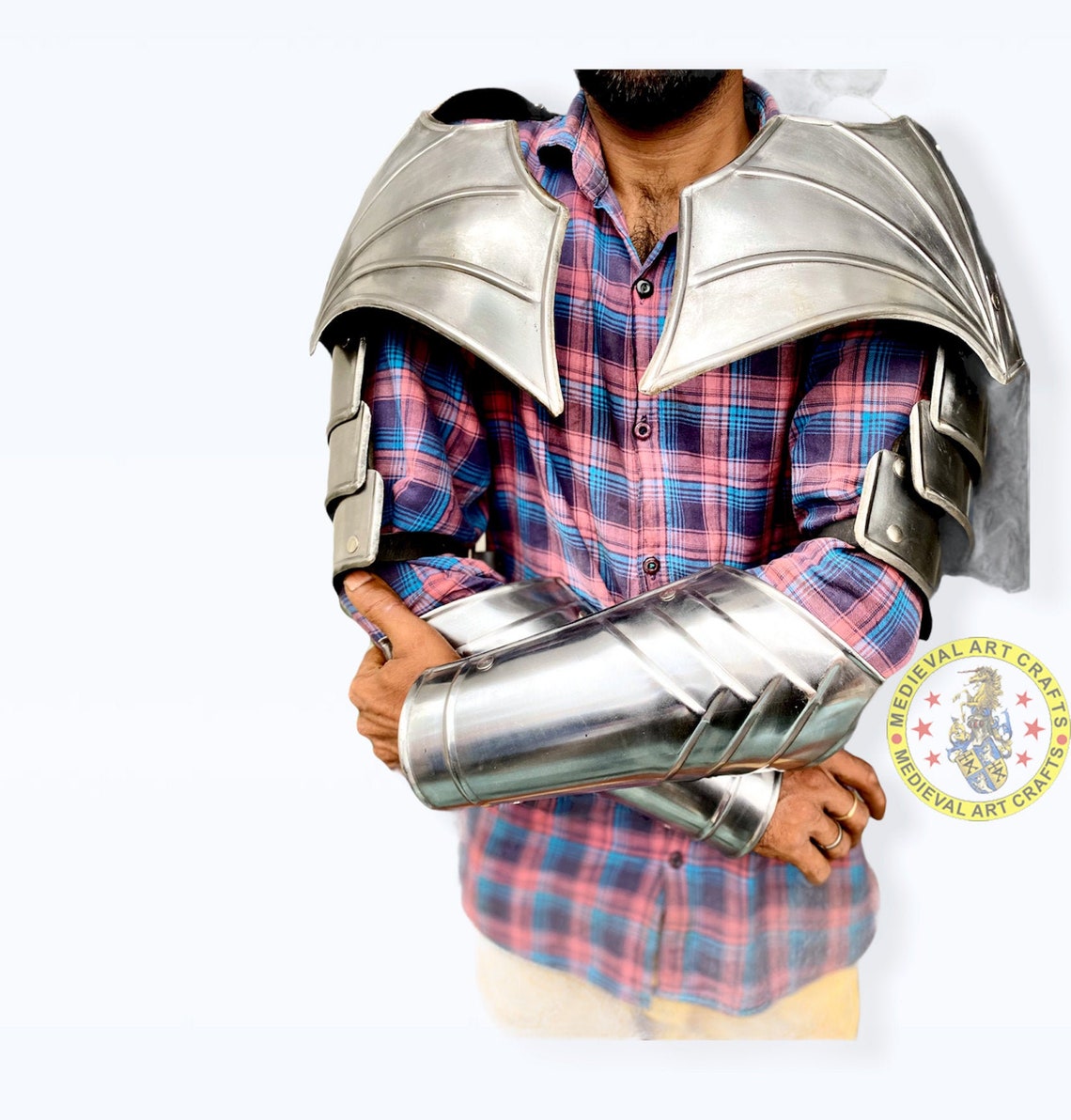 Medieval Gothic Pouldron&bracer Armor Metal Shoulder Cosplay - Etsy