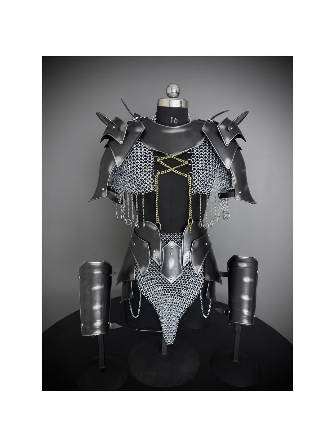Medieval Cuirass Armor: Steel Chainmail, Lady Cosplay LARP Costume - Etsy