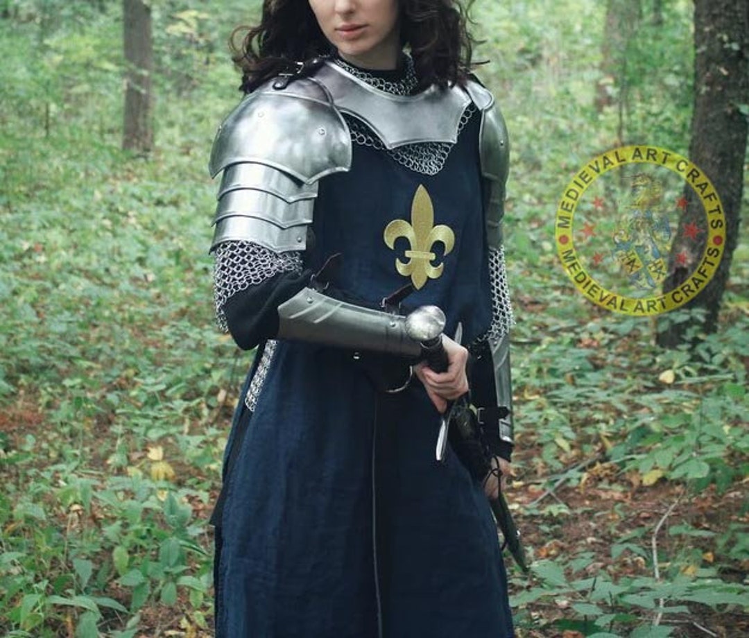 Ritter Brave weibliche Rüstung, Gorget Pouldron Bracer Rüstung, Cosplay ...
