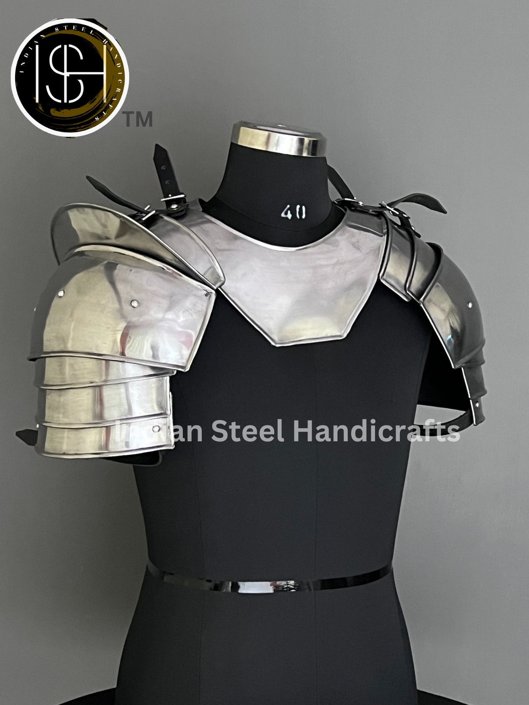 Knight Brave Male Armor, Gorget Pouldron Armor,cosplay Armor, Sca Armor ...