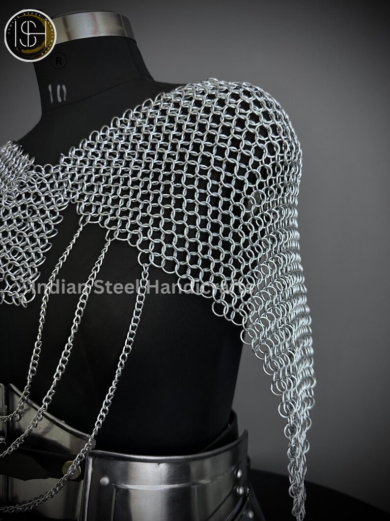 Steel Corset Armor: Medieval Chainmail Top & Skirt - SCA LARP Cosplay ...