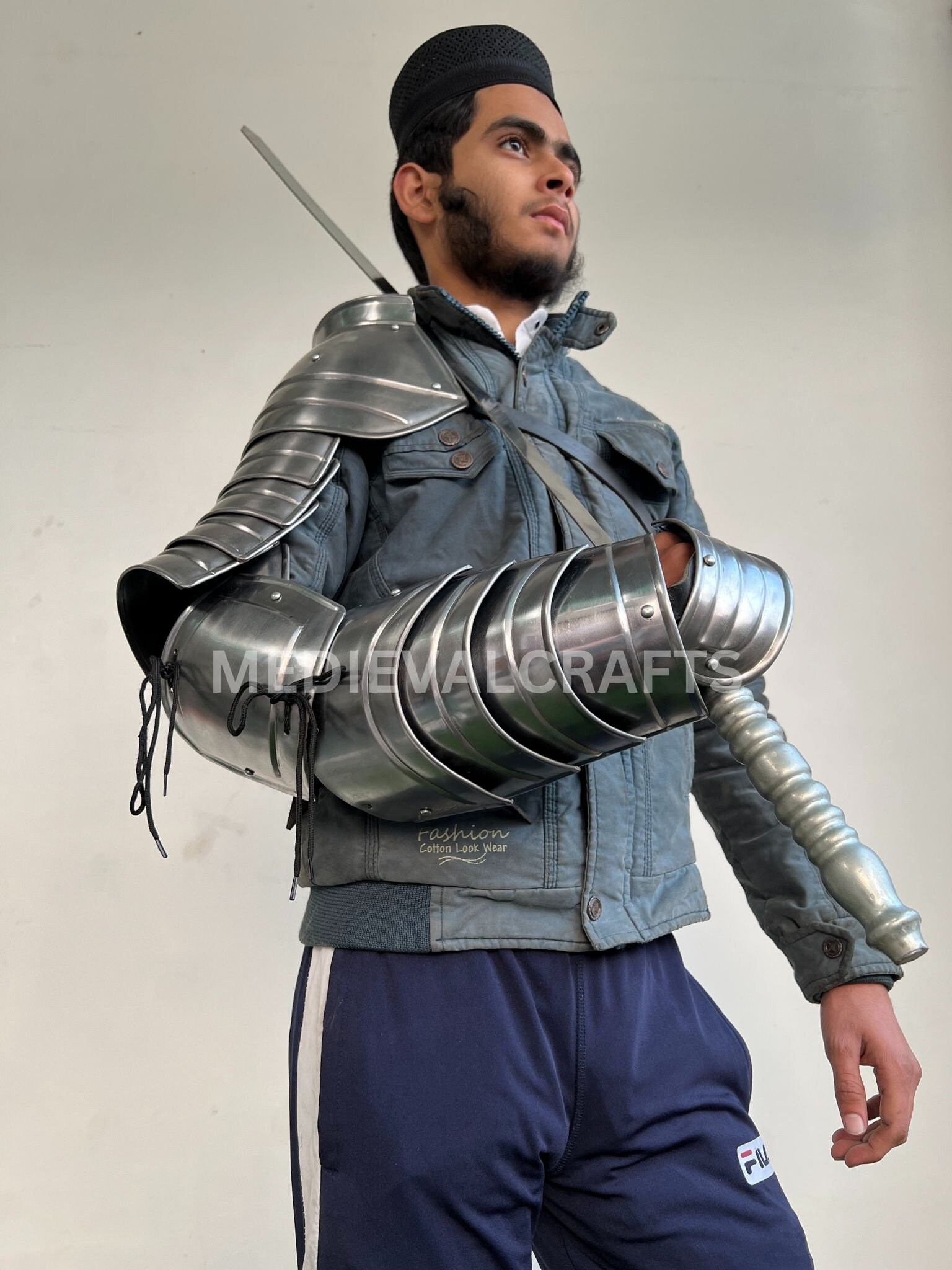 Medieval Knight Full Arm Bracer Armor Larp Armor Fantasy - Etsy