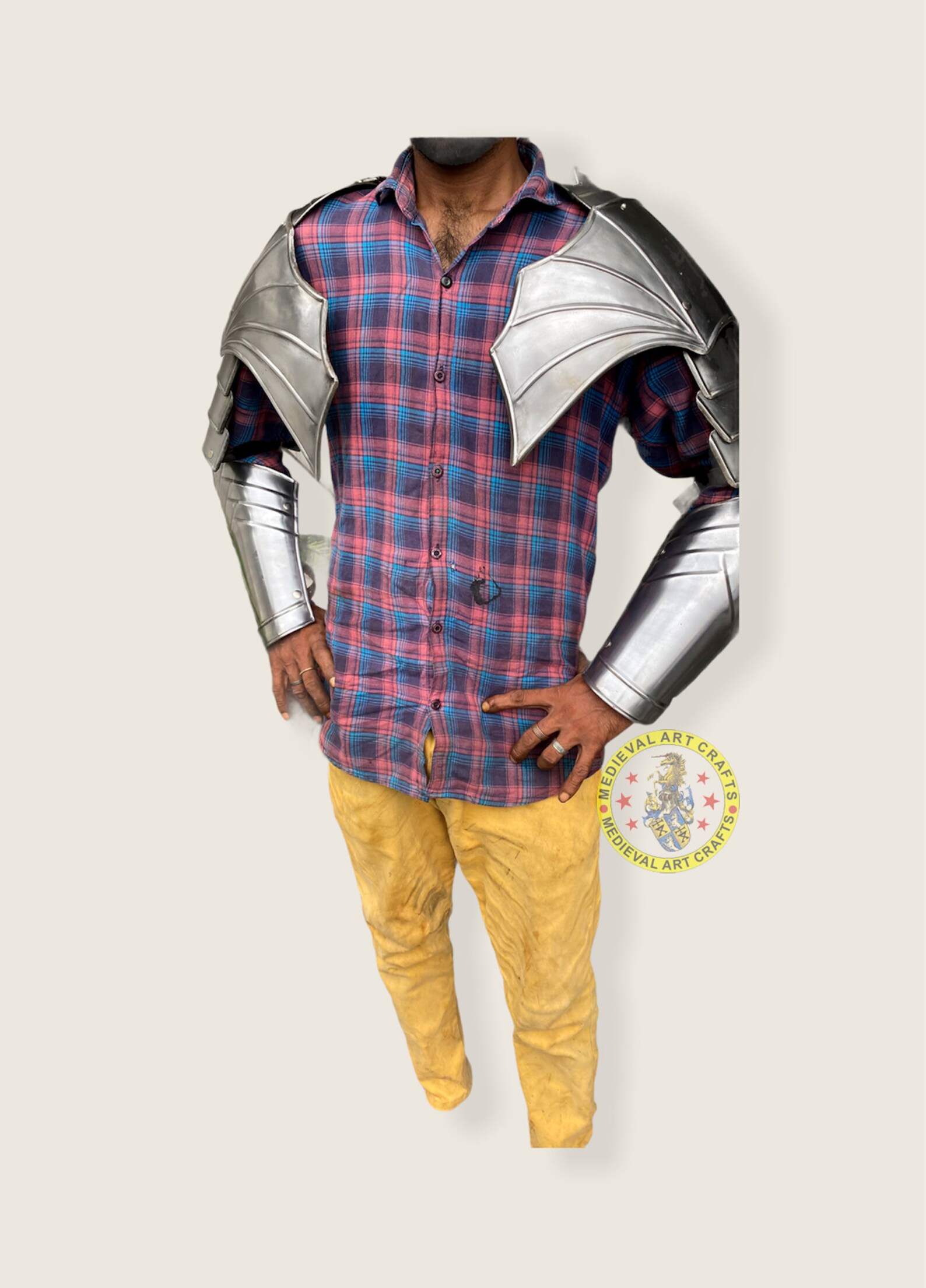 Medieval Gothic Pouldron&bracer Armor Metal Shoulder Cosplay - Etsy