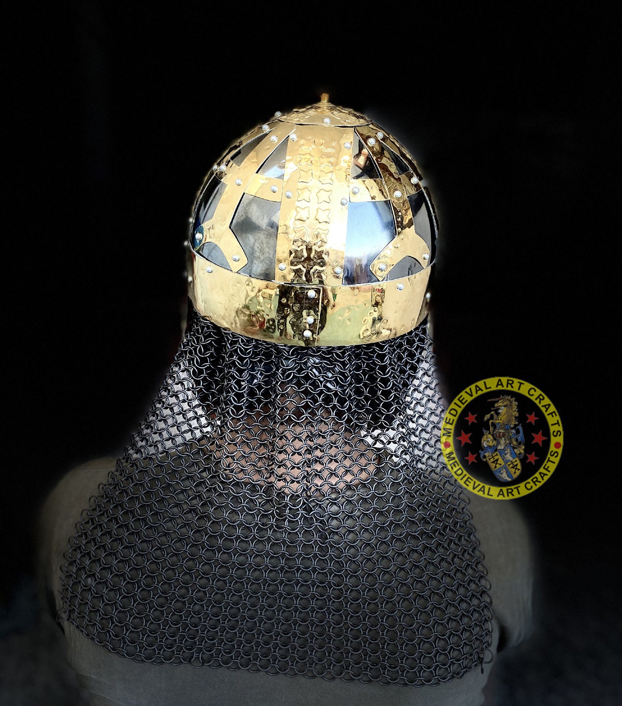Viking Chain Male Helmet Viking Helmet Gravitate Design | Etsy