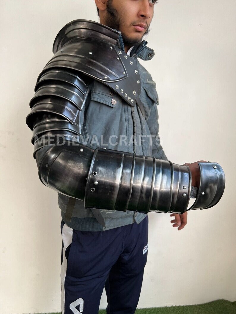 Medieval Knight Full Arm Bracer Armor Larp Armor Fantasy - Etsy