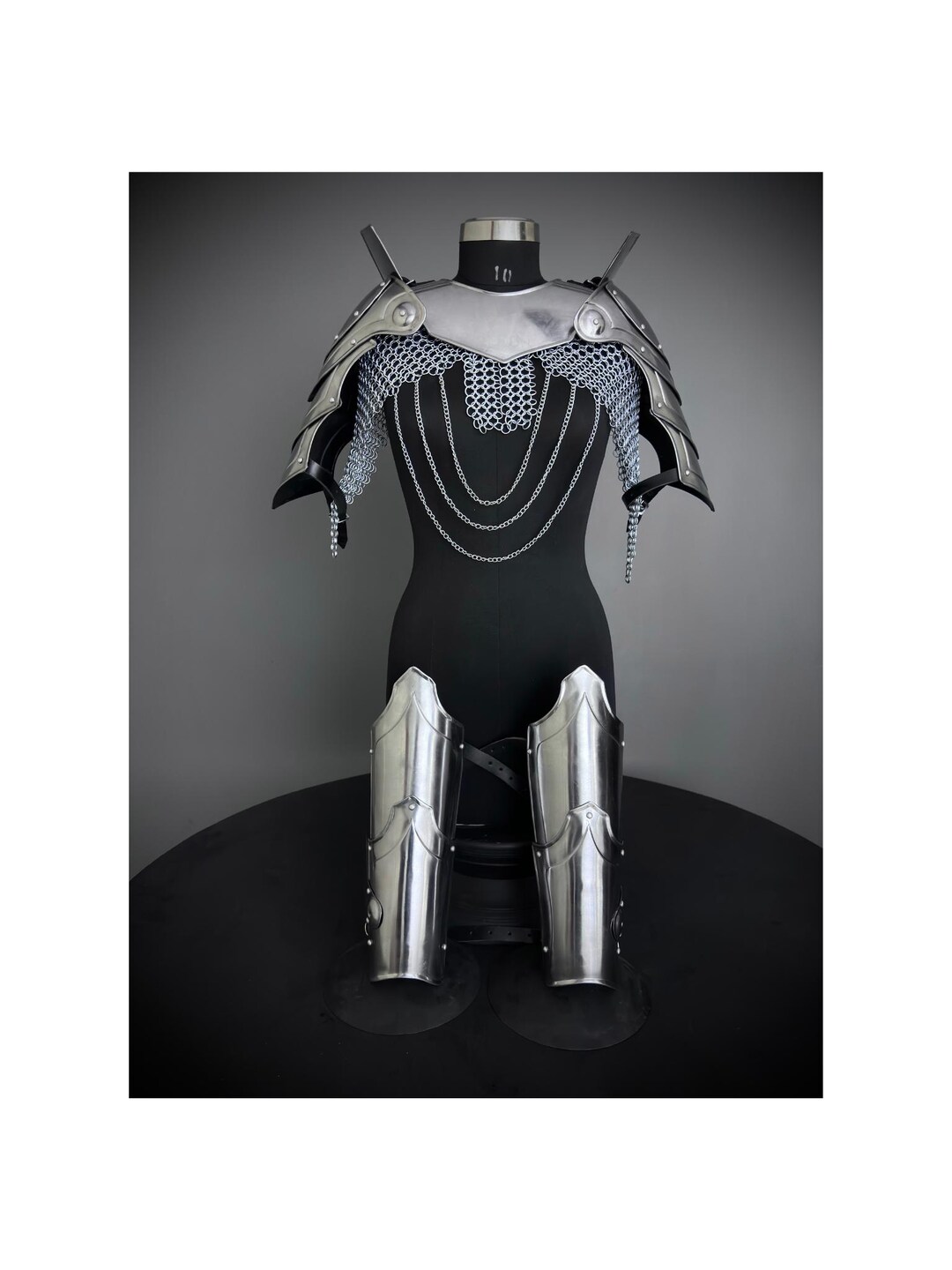 Medieval Ancient Gorget Pauldron & Bracer Armor,chainmail Top, Cosplay ...