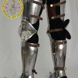 Medieval Knight Leg Guard &sabaton Armor Larp Armor - Etsy UK