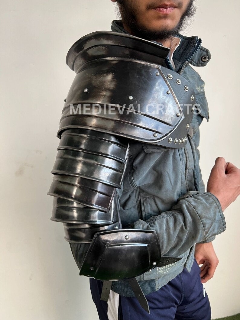 Medieval Knight Full Arm Bracers Armor Larp Armor Fantasy - Etsy