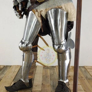 Medieval Knight Leg Guard Armor Functional Armor Cosplay - Etsy