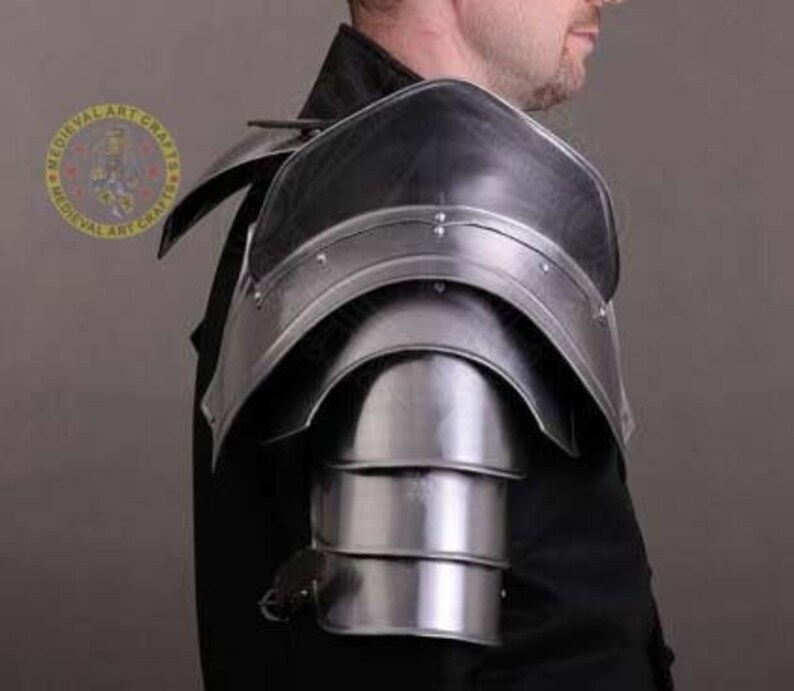 Knight Gorget Pouldron Armor Shoulder Armor Cosplay Sca - Etsy
