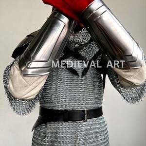 Medieval Shoulder Armor, , Pauldron & Bracer Armor, Larp Armor, Fantasy ...