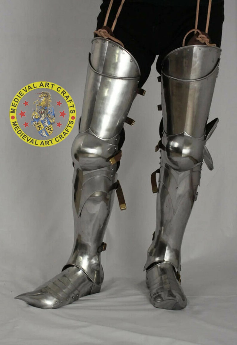 Medieval Knight Leg Guard &sabaton Armor Larp Armor - Etsy UK