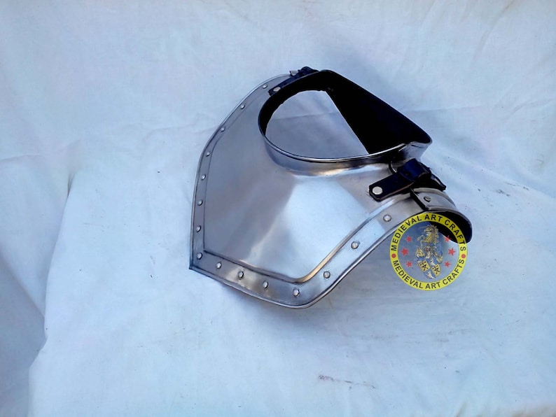 Medieval Knight Gorget: Solid Steel Neck Guard Armor, LARP Cosplay - Etsy