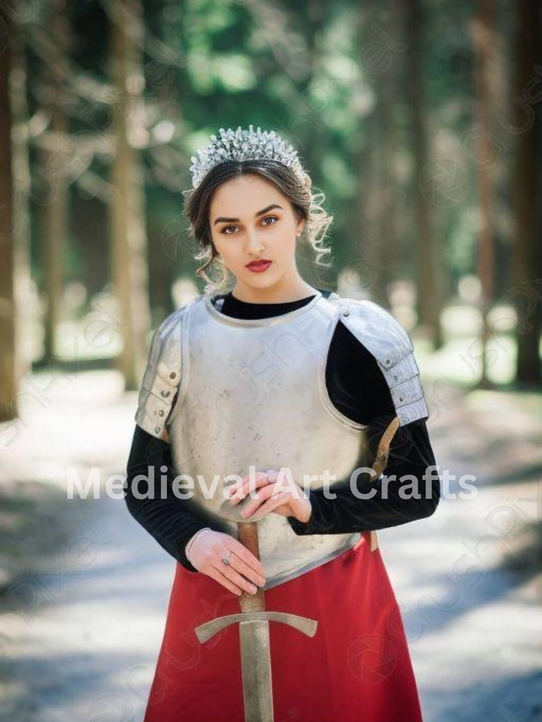 Medieval Knight Lady Armor, Fantasy Female Armor Costume, Cosplay, Larp ...