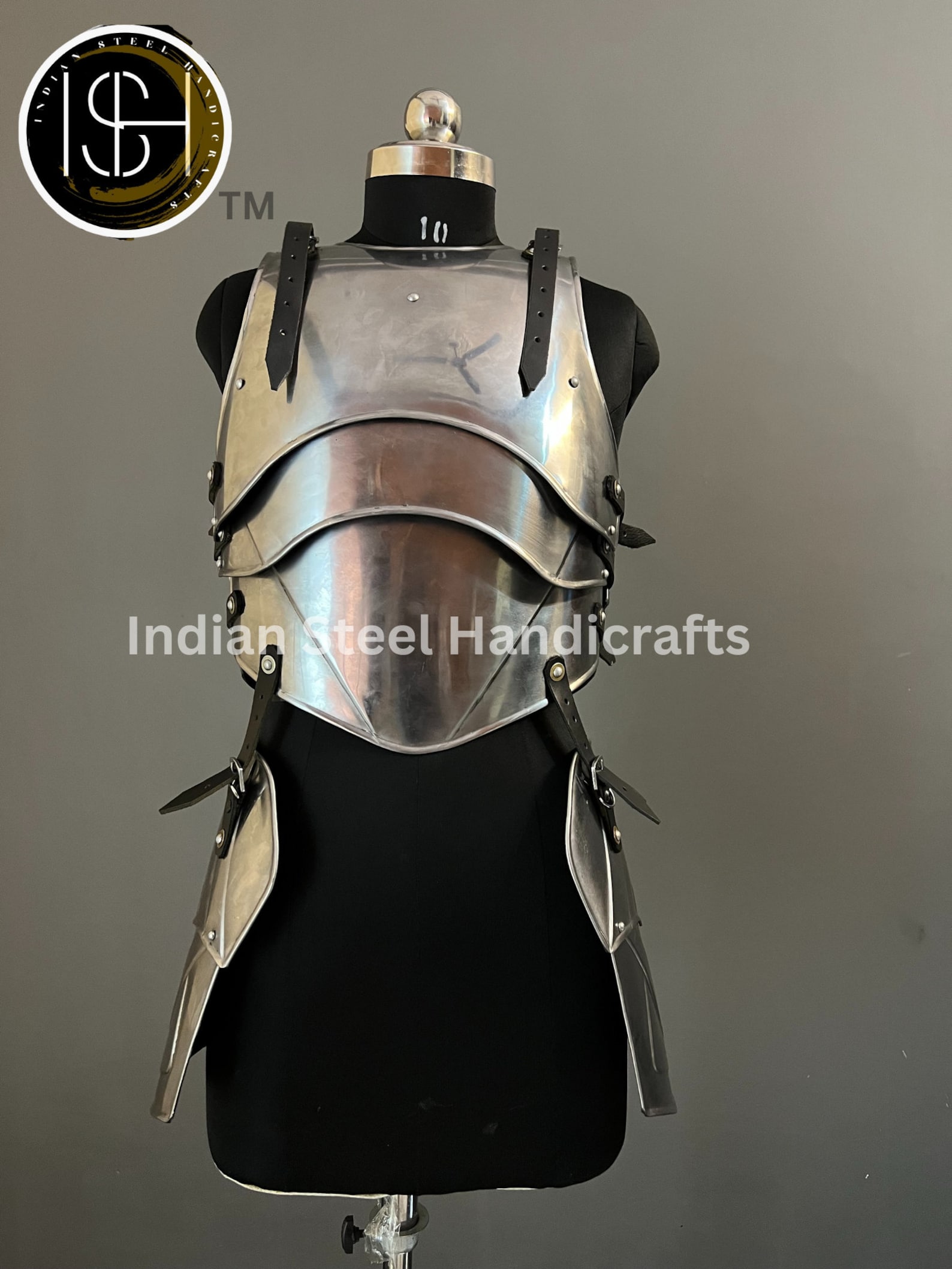 Steel Lady Armor: Medieval Knight Chest & Tasset - LARP Cosplay Costume ...