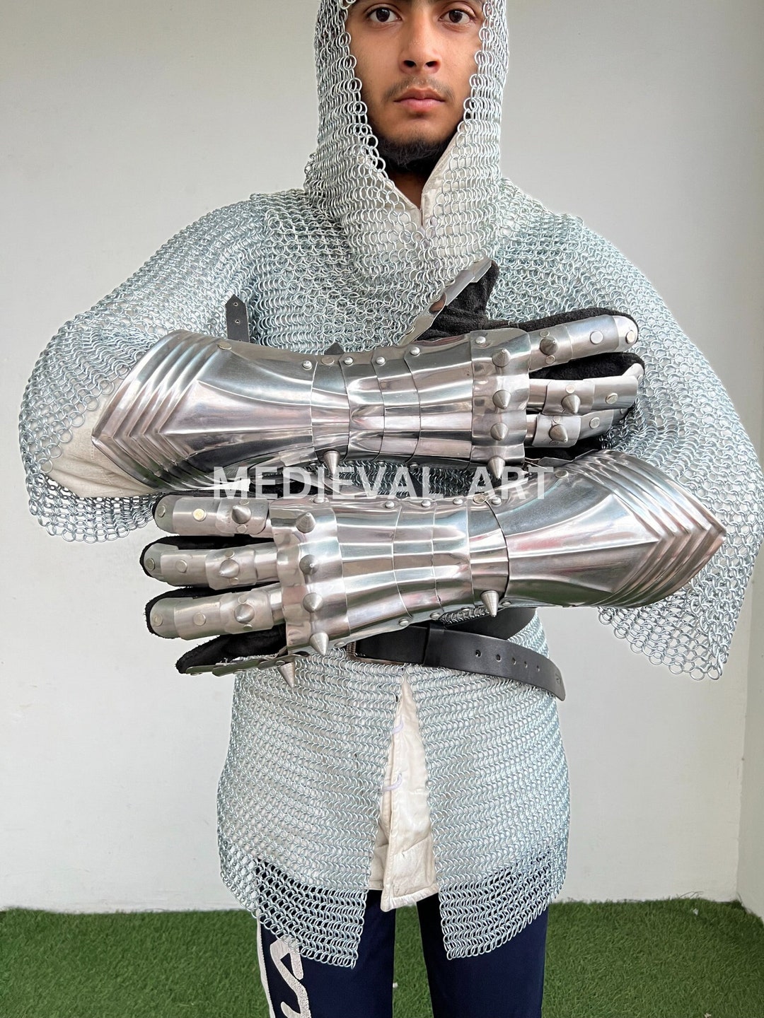 Knight Gauntlets Armor, Larp Armor, Cosplay Armor, Gloves Armour, Sca ...