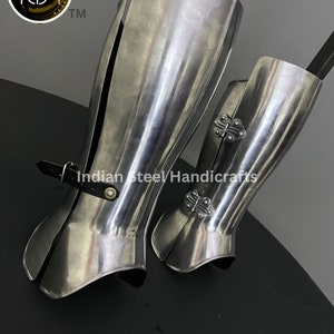 Medieval Knight Leg Guard, Sabaton Armor, Larp Armor, Cosplay Armor ...