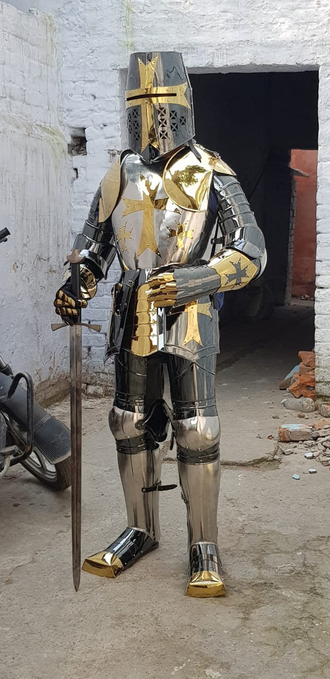 Knight Armor Suit Larp Armor Fantasy Armor SCA Armor - Etsy