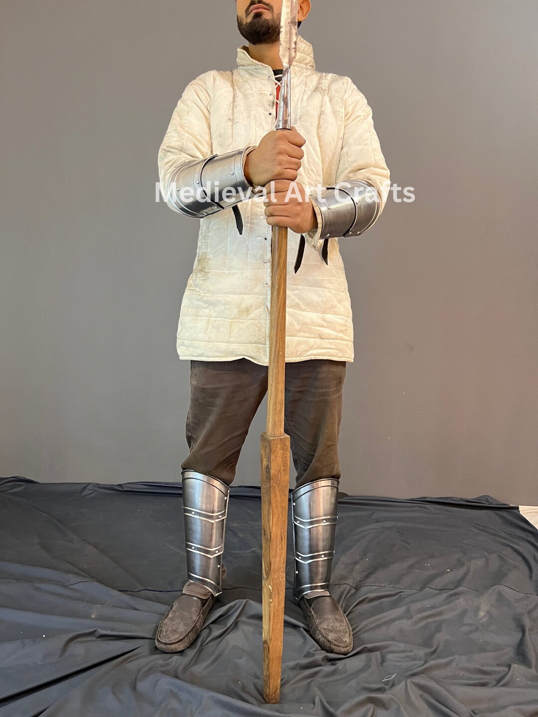 Medieval Knight Leg Armor, Bracers Armor, Larp Armor, Fantasy Armor ...