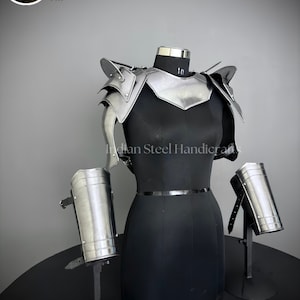 Medieval Knight Pouldron Gorget Armor, Bracers Armor, Larp Armor ...