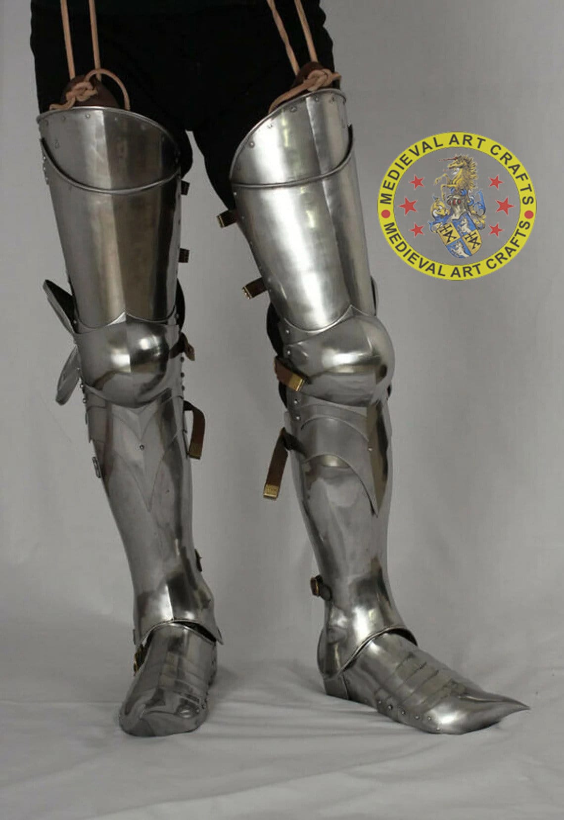 Medieval Knight Leg Guard &sabaton Armor Larp Armor - Etsy UK