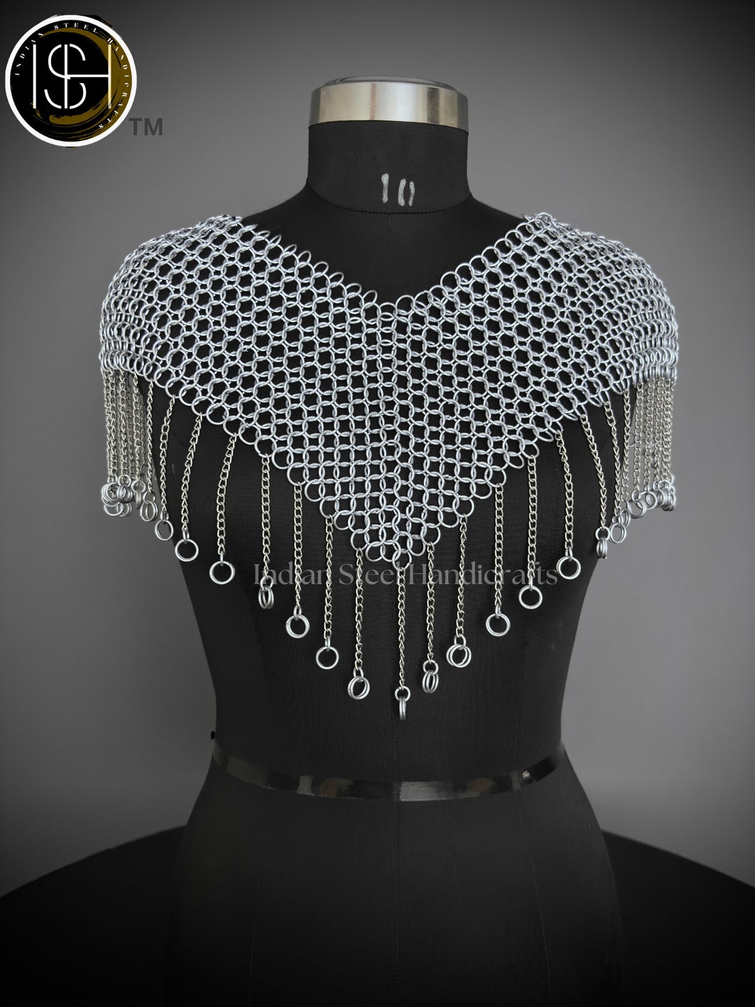 Chainmail Collar, Chainmail Jump Ring, Chainmail Neck Piece, Cosplay ...