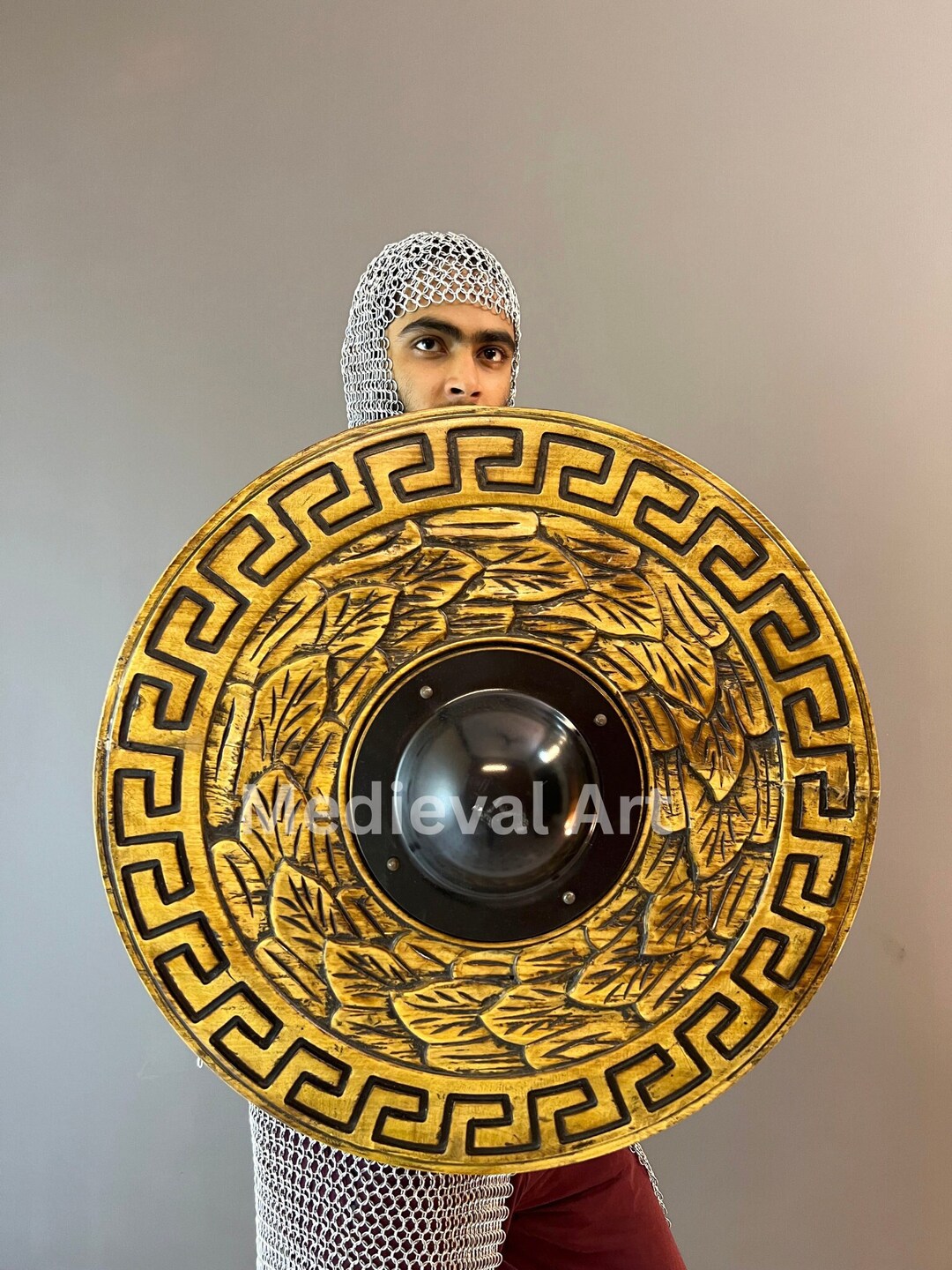 Medieval Viking Wooden Shield, Collectible Shield, Viking Larp Armor ...