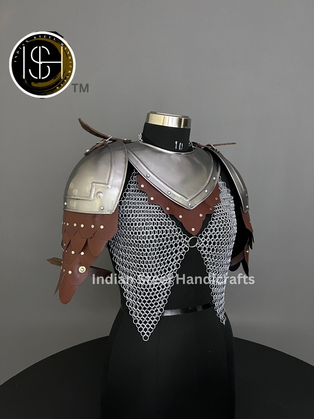 Medieval Knight Pouldron Gorget Armor, Bracers Armor, Chainmail Armor ...