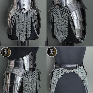 Women's Medieval Knight Armor: Steel Cuirass With Chainmail - LARP ...