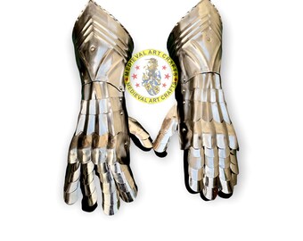 Knight Gauntlet Armor Antique Gloves Functional Finger | Etsy