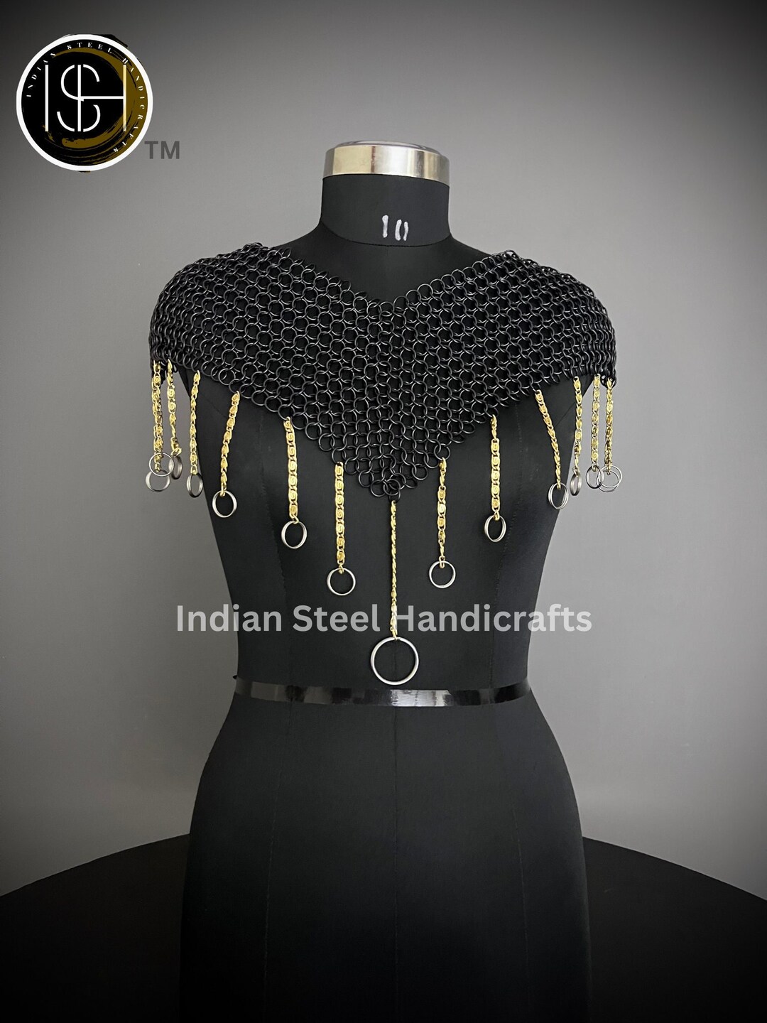 Chainmail Collar, Chainmail Jump Ring, Chainmail Neck Piece, Cosplay ...