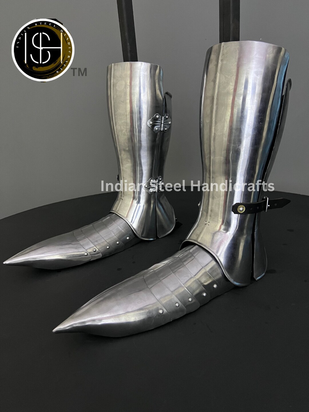 Medieval Knight Leg Guard, Sabaton Armor, Larp Armor, Cosplay Armor ...