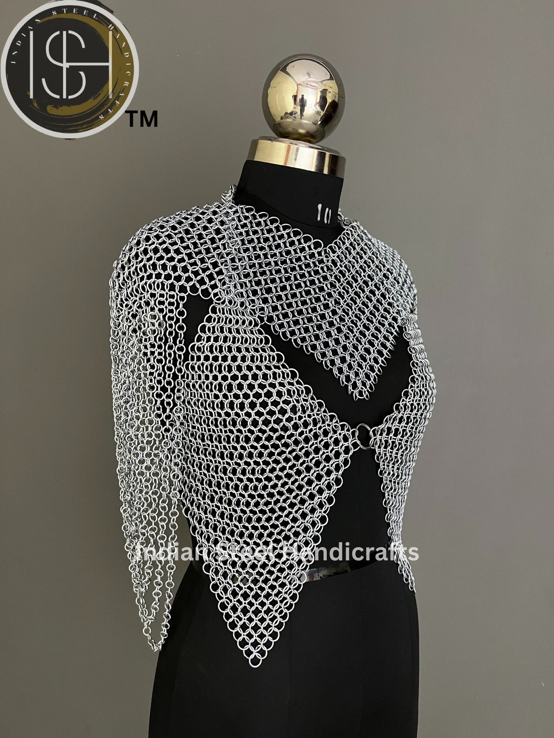 Chainmail Stylish Top, Chain Layers Top, Cosplay, LARP, Dress for Women ...