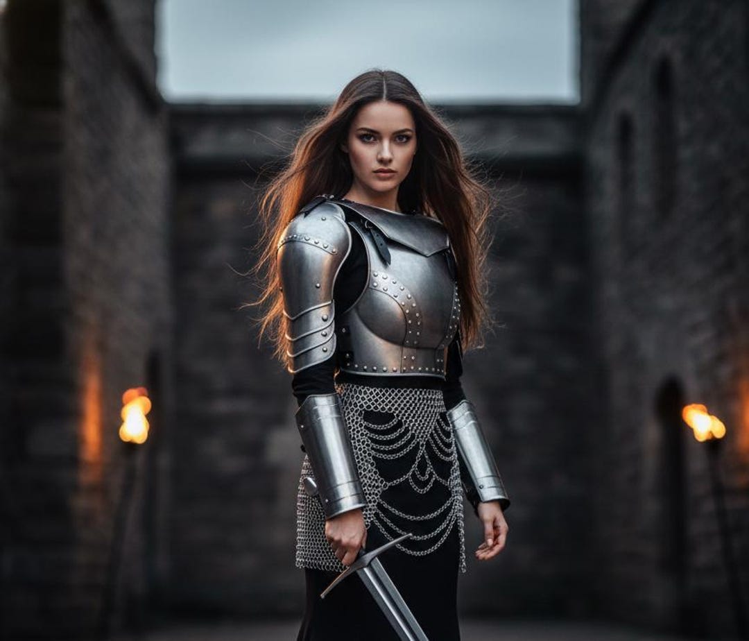 Women's Chainmail Armor Set: Medieval Knight SCA LARP Cosplay - Etsy