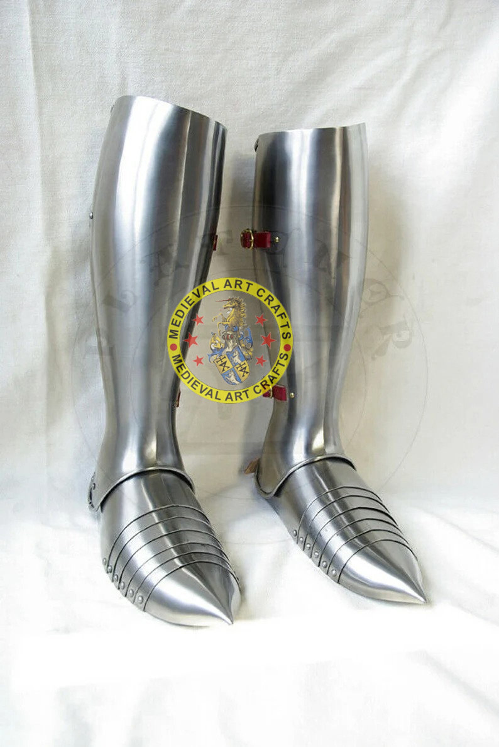 Medieval Knight Leg Guard Armor Sabatone Armor Larp Armor - Etsy