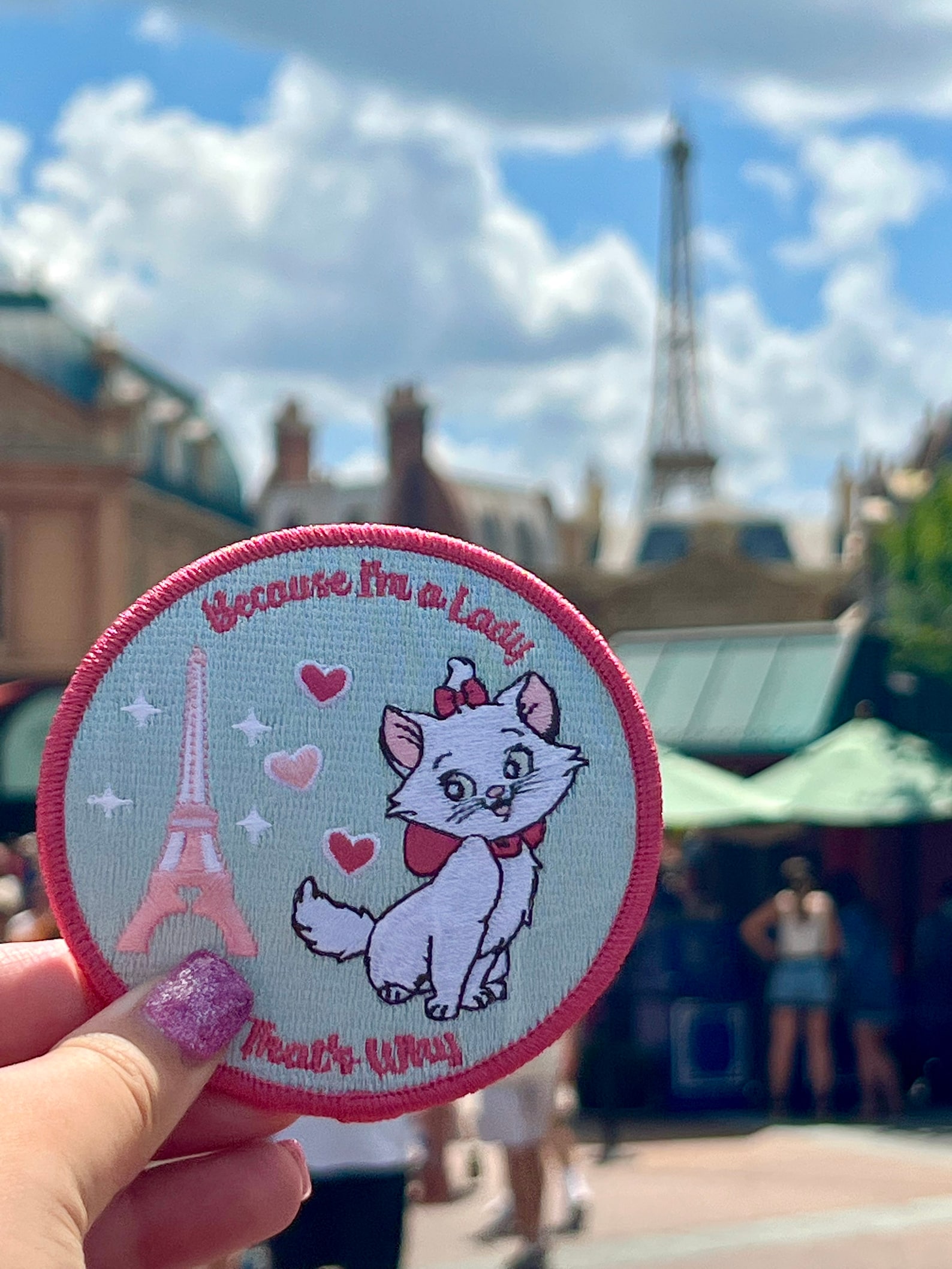 Disney Marie Aristocats Patch/marie Paris Eiffel Tower/disney - Etsy ...