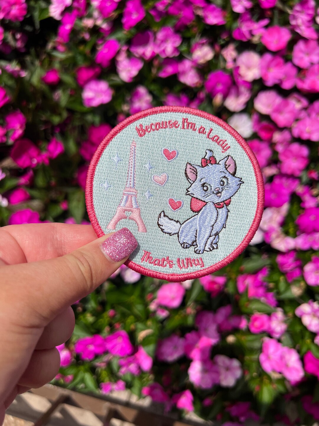 Disney Marie Aristocats Patch/marie Paris Eiffel Tower/disney Cats ...