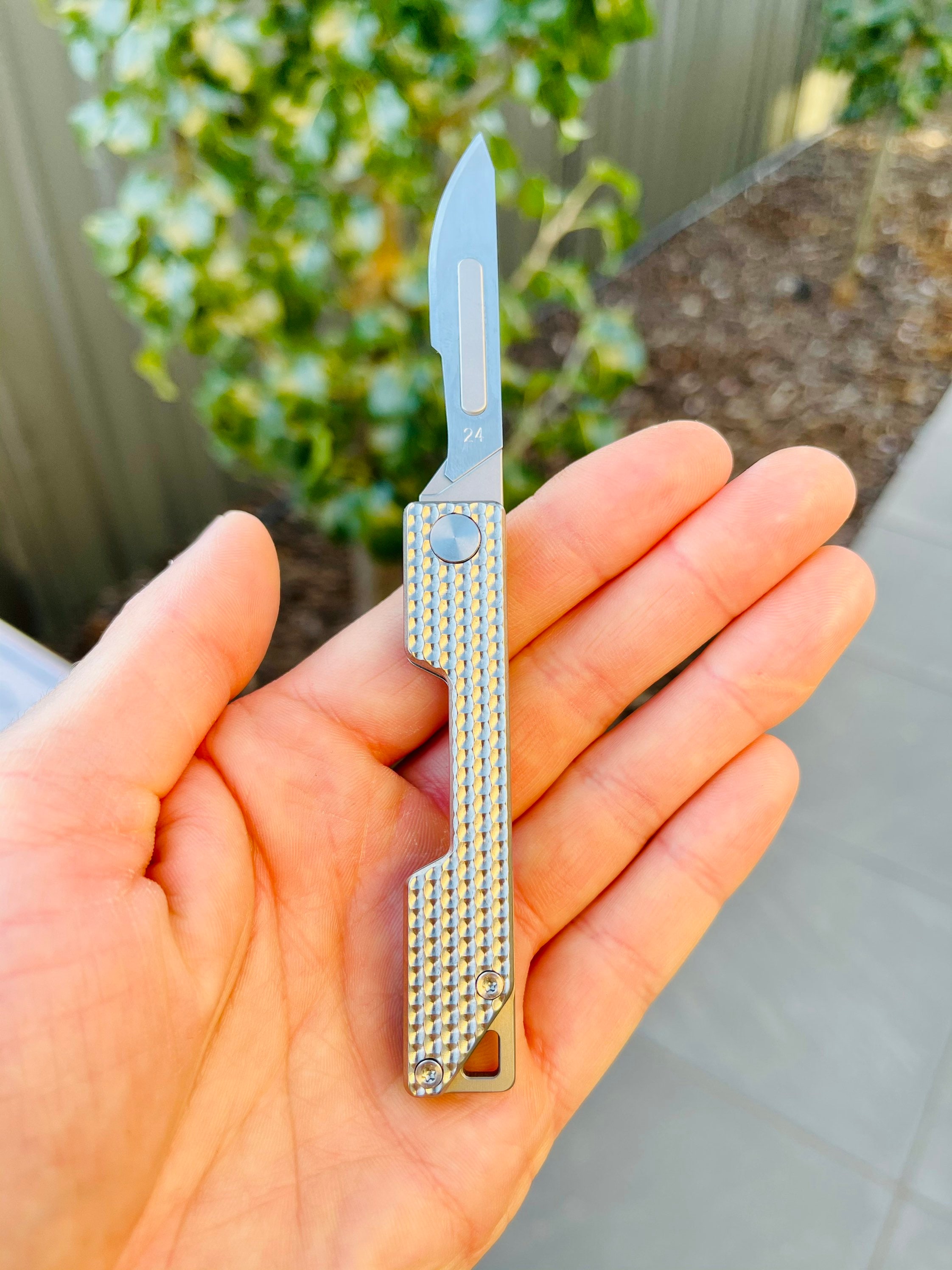 Titanium folding scalpel. Mens. Gift. Husband. Anniversary. | Etsy
