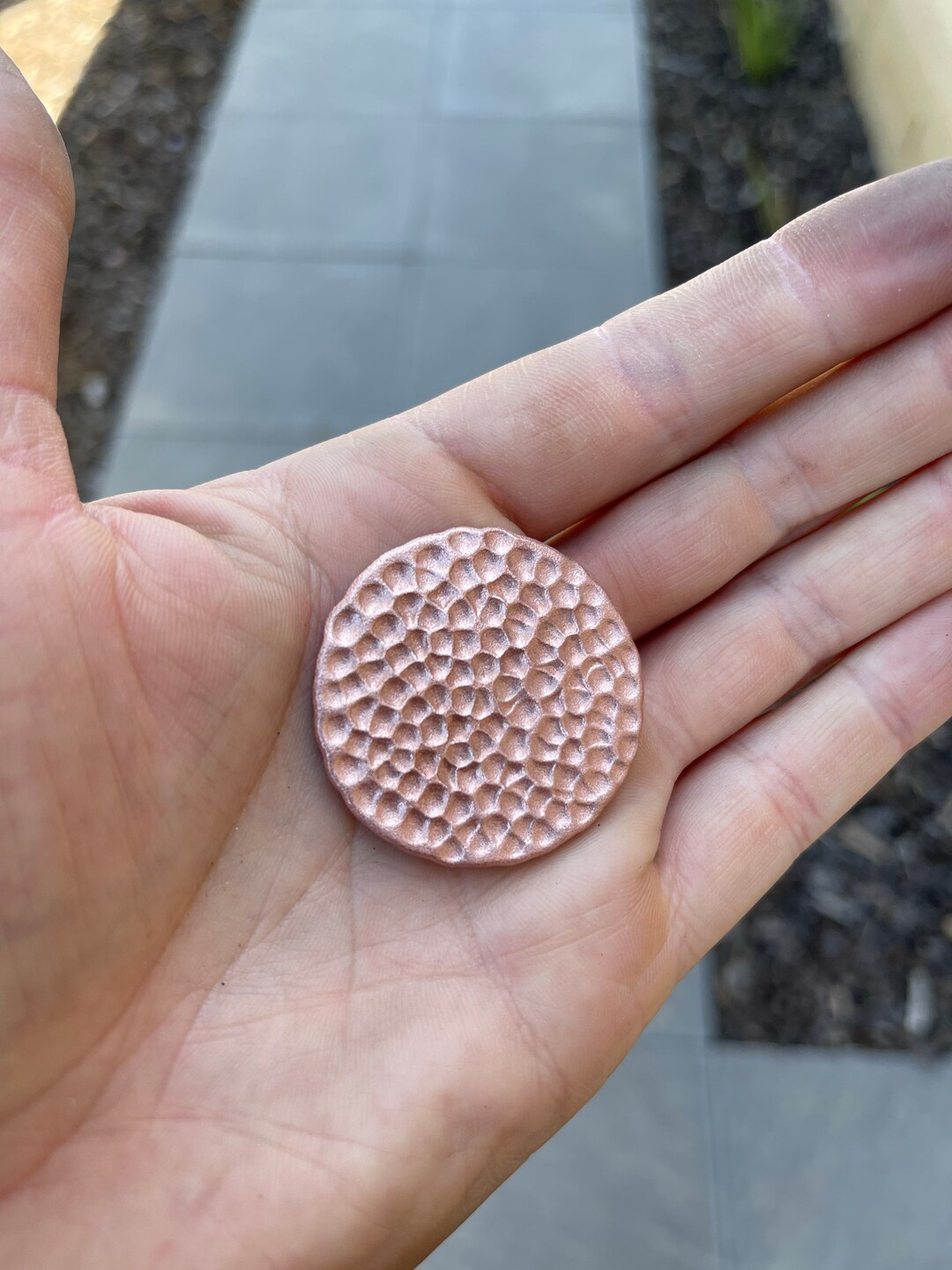 Copper Worry Coin. Polish. Edc. Mens. Brass. Copper. Mens. Husband Gift ...