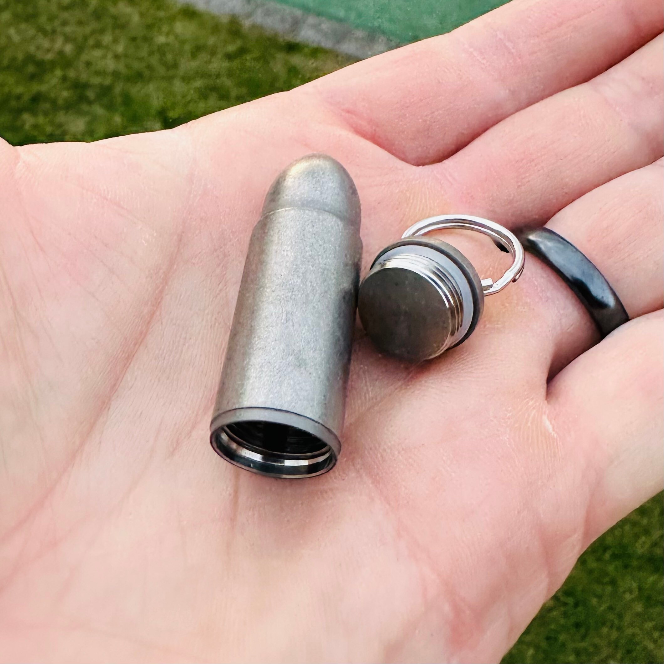 Bullet Titanium Pill Container. EDC. Mens Gift. Gift. Husband Gift ...
