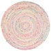 Christmas Gift multi-color Cotton Round Rugs With White Base - Etsy