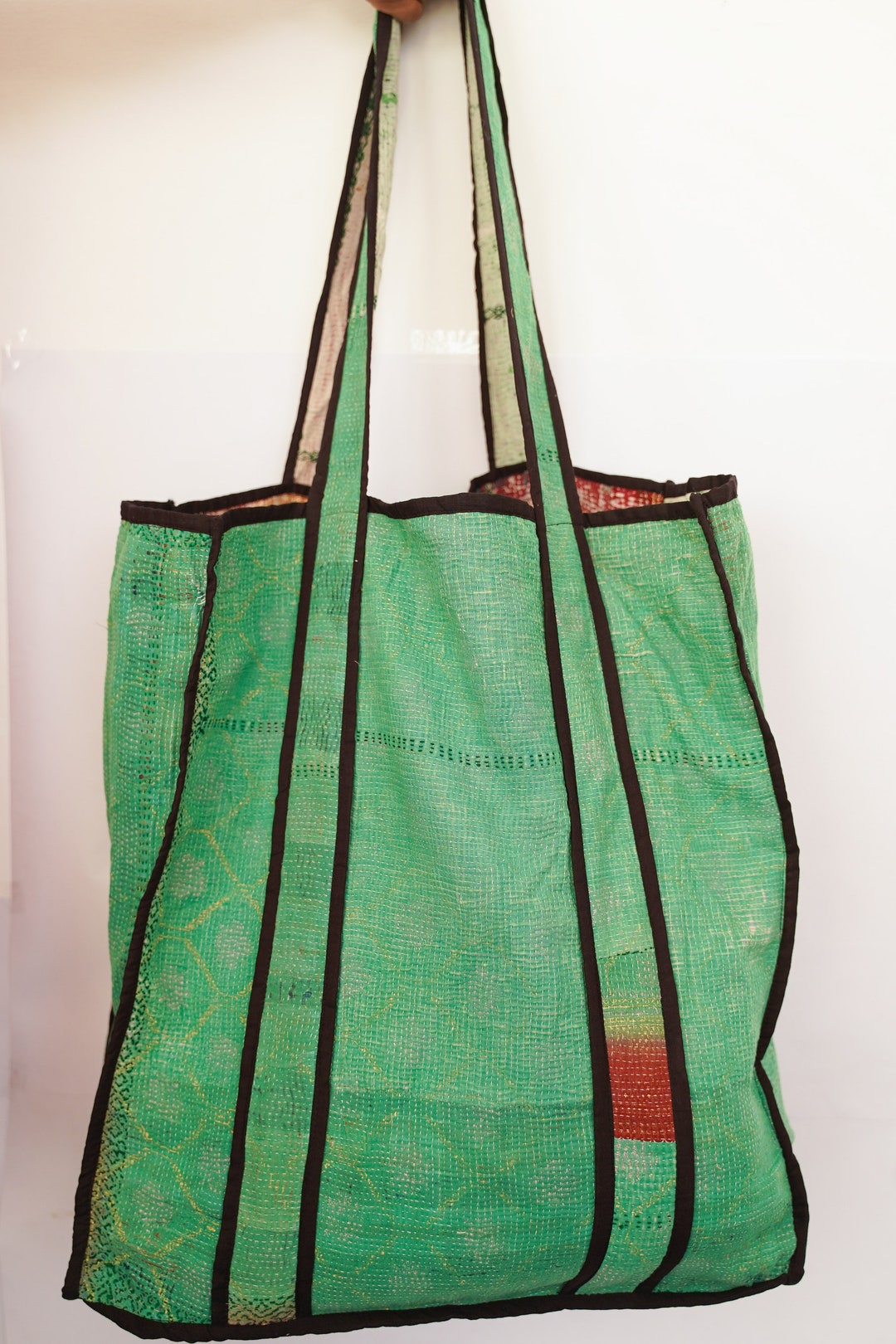 Green Color Attractive Handwork Shoulder Tote Bags, Lovely Gift for ...