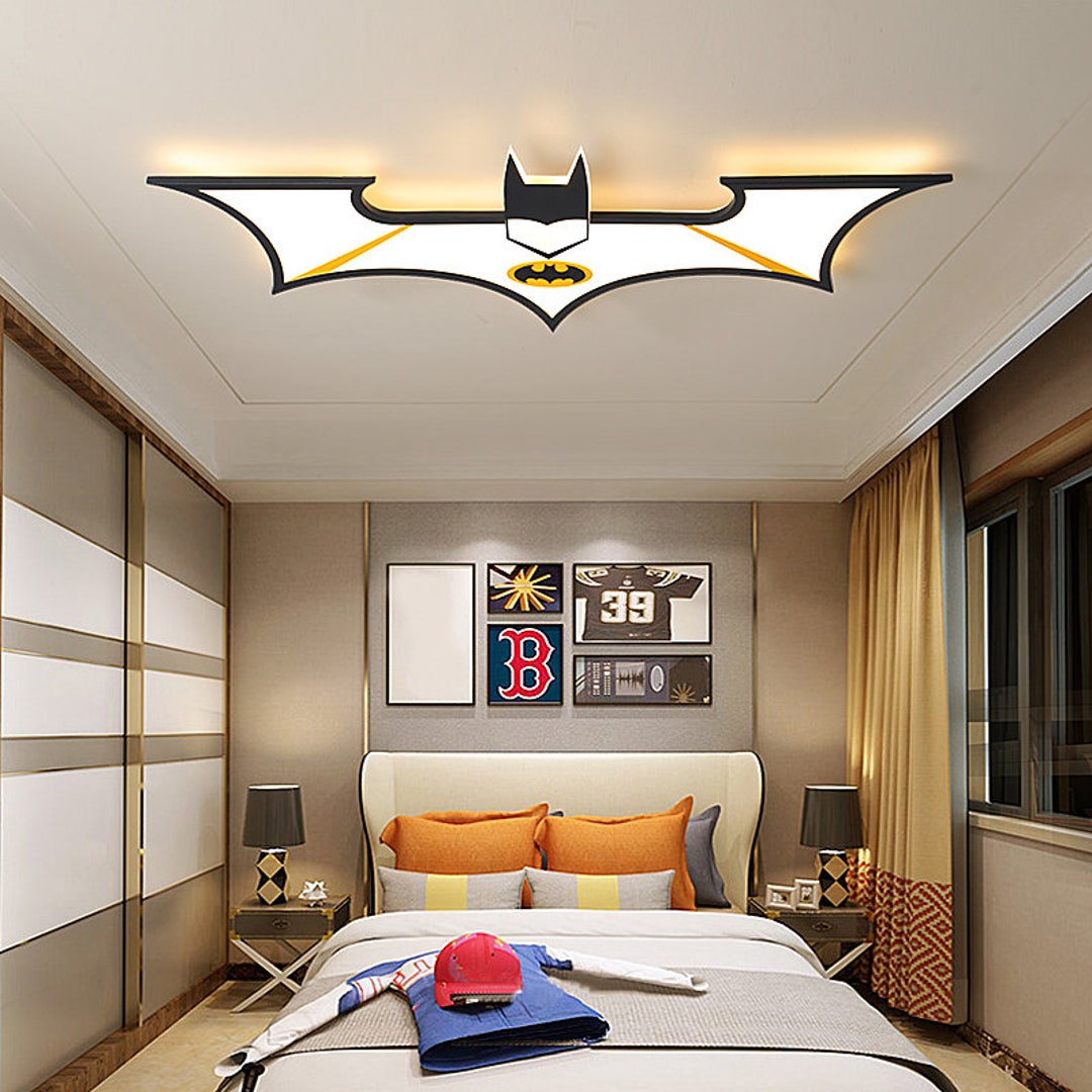 Batman LED Ceiling Light Pendant Light Flush Mount Kids - Etsy