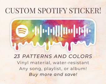 Spotify Code Sticker | Etsy